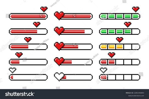 Progress Bar 8 Bit Over 352 Royalty Free Licensable Stock