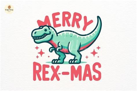 T Rex Vintage Christmas Merry Rex Mas Graphic By TRUTHkeep Creative Fabrica