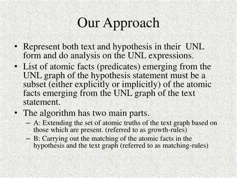 Ppt Recognizing Textual Entailment Using Unl Framework Powerpoint
