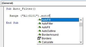 VBA Auto Filter How To Apply Filter Using Excel VBA