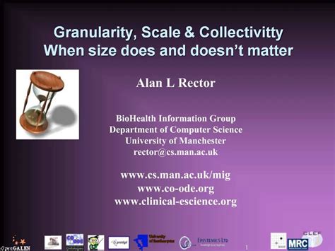 Ppt Granularity Scale Collectivitty When Size Does And Doesn T Matter Powerpoint Presentation