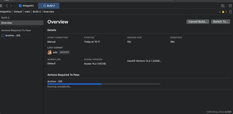 Xcode Cloud试用xcode Cloud使用 Csdn博客