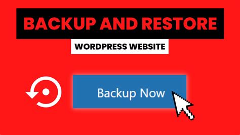 how to backup and restore wordpress website