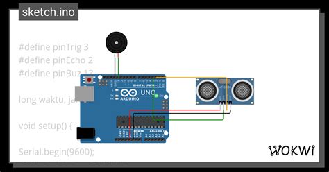Sensor Parkir Wokwi Esp32 Stm32 Arduino Simulator