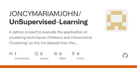Github Joncymariamjohnunsupervised Learning A Python Project To