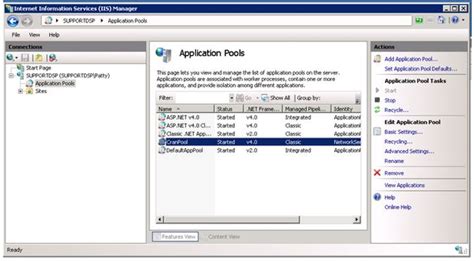 Iis How To Schedule An Application Pool Recycle Software Support