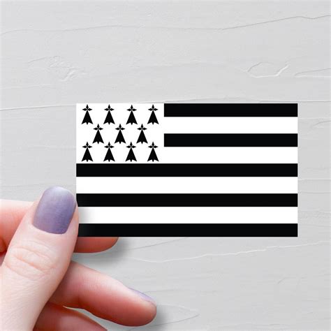 Brittany Flag Sticker Vinyl Travel Stickers Breton Bretoned Vretoned