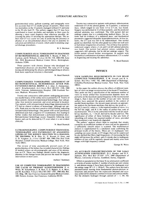 Pdf View Sampling Requirements In Fan Beam Computed Tomography