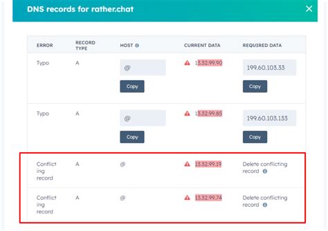 Hubspot Community Connecting Domain Dns Config Conflicting A Records Hubspot Community