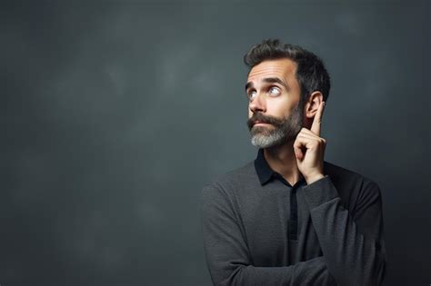 Premium Photo Thinking Man With Decision On Isolated Color Background