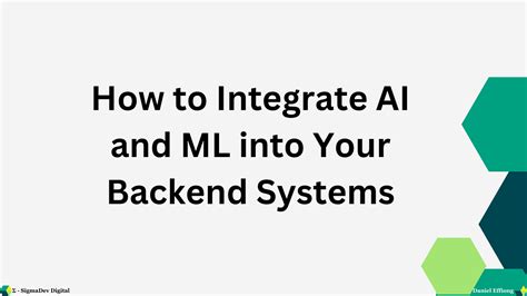 How To Integrate Ai And Ml Into Your Backend Systems By Danroyal