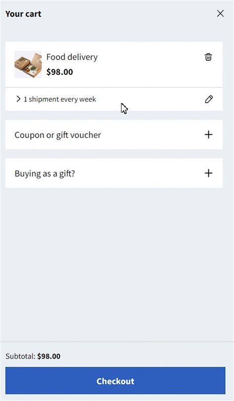 Checkout And Cart Widget Behavior Subbly Help Center