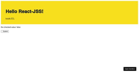 React Jss Playground Codesandbox