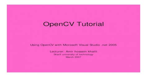 pdf opencv tutorial dokumen tips
