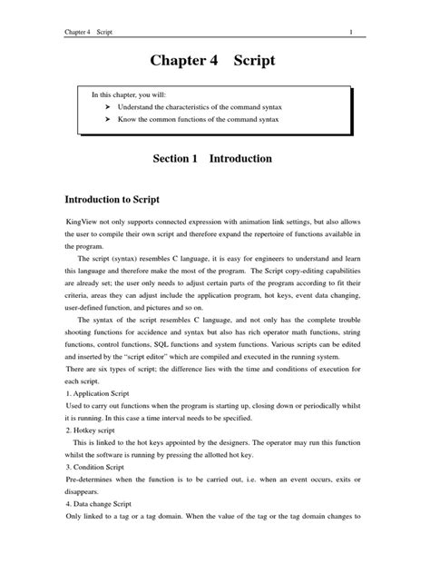 chapter4 script pdf pdf scripting language keyboard shortcut