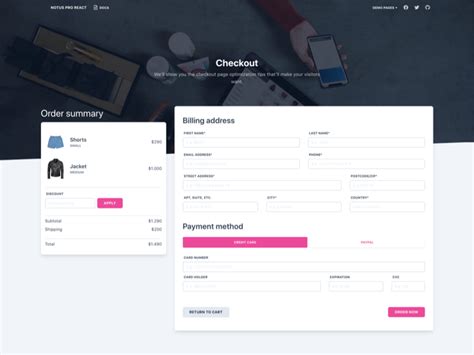 Notus Design System Pro By Creative Tim Premium Ui Kit And Admin For