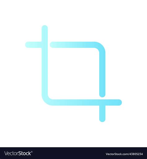 Crop Picture Flat Gradient Color Ui Icon Vector Image