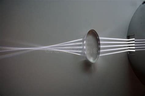 Parallel Light Passes Through A Convex Lens And Is Refracted Into The Focus Optics Physics