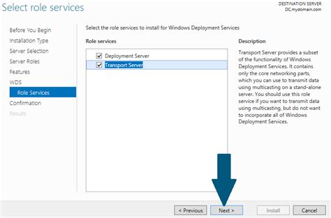 how to setup windows deployment services with separate dhcp server on