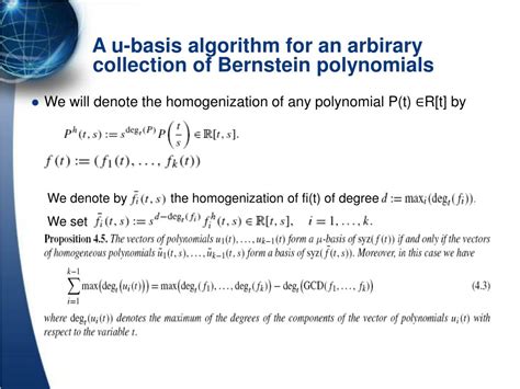 Ppt U Bases And Bernstein Polynomials Powerpoint Presentation Free
