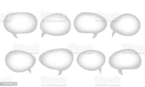 말하기 거품 텍스트 채팅 상자 메시지 상자 개요 만화 벡터 일러스트 디자인의 집합 사고 기호 기호의 풍선 낙서 스타일 Brand Name Online Messaging