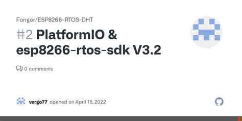 platformio and esp8266 rtos sdk v3 2 · issue 2 · fonger esp8266 rtos dht
