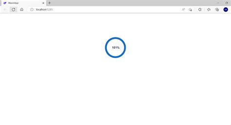 blazor webassembly loading indicator shows more than 100 in 8