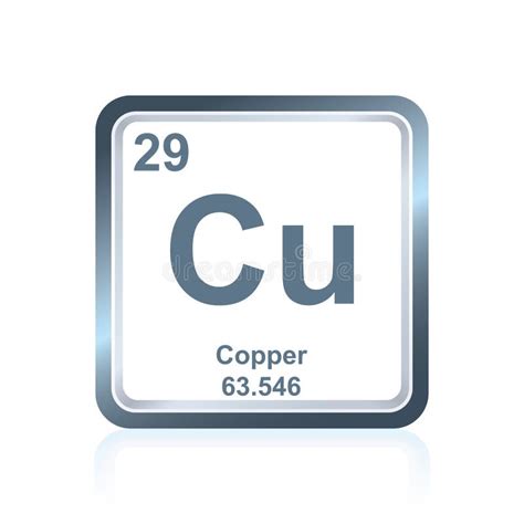 Copper Periodic Symbol