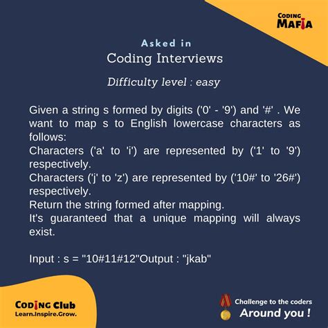 Coding Club On Linkedin Asked Codingmafia India
