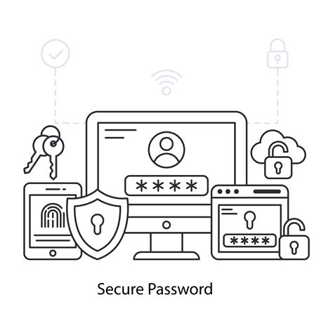 A Premium Download Illustration Of Secure Password 5019965 Vector Art