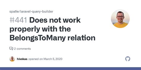 does not work properly with the belongstomany relation · issue 441