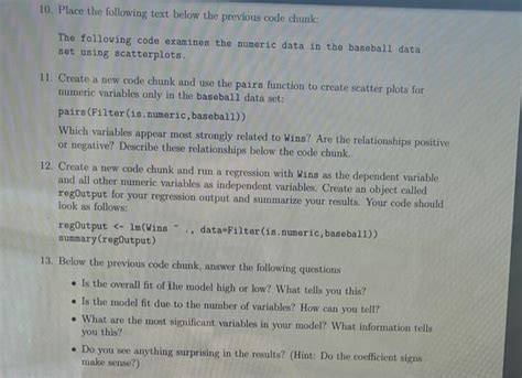 Solved R Project For This Project You Will Run A Multiple Chegg Com
