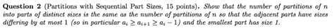 solved show that the number of partitions of n into parts of