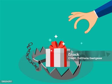트랩은 선물 상자를 미끼로 사용합니다 속임수 개념 벡터 일러스트레이션 선물에 대한 스톡 벡터 아트 및 기타 이미지 선물 통발 농업 장비 비즈니스 Istock