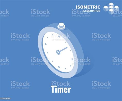 타이머 아이콘입니다 스톱 워치 벡터 3d 일러스트 파란색 배경에 고립입니다 3차원 형태에 대한 스톡 벡터 아트 및 기타 이미지