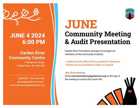 June 4 Community General Meeting Garden River First Nation