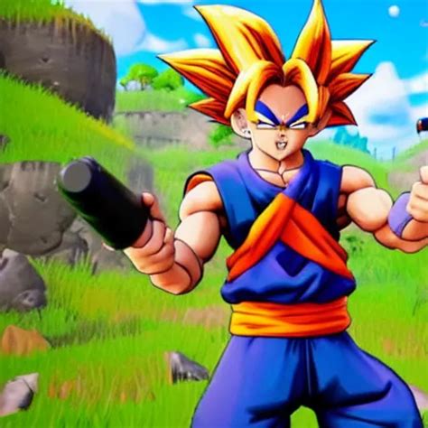 still of goku holding a rocket launcher from fortnite | Stable Diffusion | OpenArt