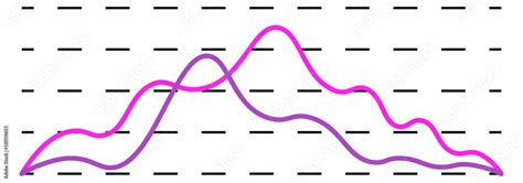 Smooth Line Chart Data Comparison Infographic Element Stock Illustration Adobe Stock