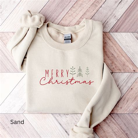 Classic Christmas Sweatshirt For Women Merry Christmas Sweater