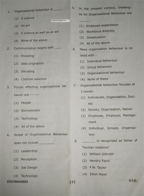 Mgkvp Bca Ii Sem Question Papers 2023