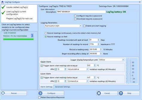 Logtag Analyzer 3 Advanced Data Logger Software
