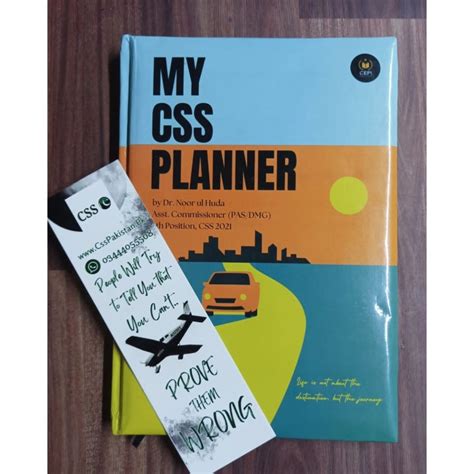 My Css Planner By Dr Noor Ul Huda Cepi