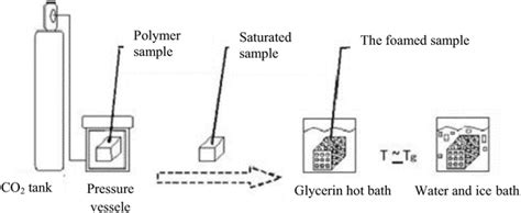 Schematic Representation Of A Microcellular Foaming Process Download Scientific Diagram