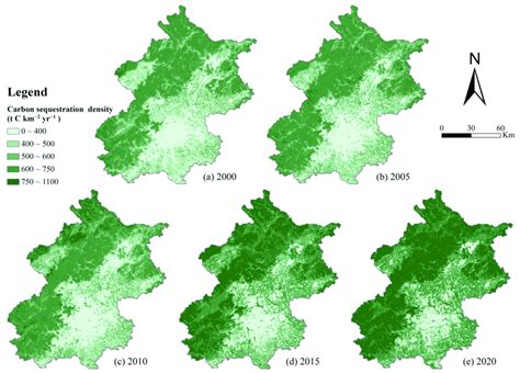 Spatial Patterns Of Carbon Sequestration Of Beijing In 2000 A 2005