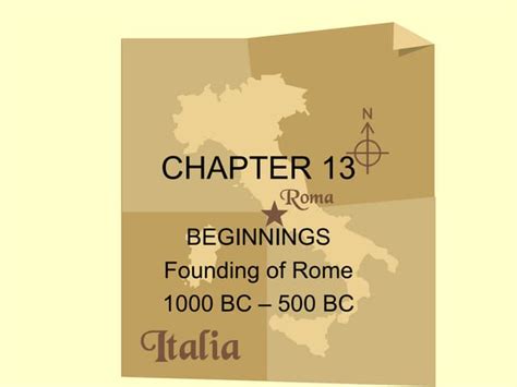 C H A P T E R 13 Beginnings Rome Ppt