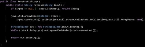 Reversing A Word Or Sentence Using Java Code