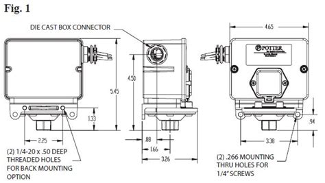 Potter Pcs Pump Control Switch Owners Manual