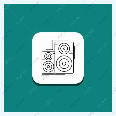 Audio Button Vector Hd Images Round Button For Audio Isolated Bass