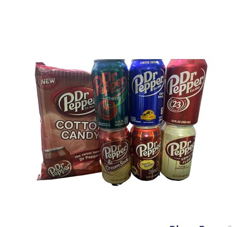 American Dr Pepper Box 6 Cans And Cotton Candy Usa Imported