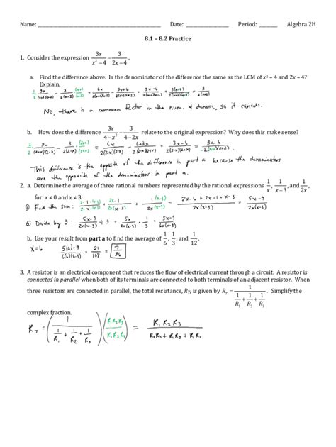 Fillable Online 01 Simplifying Algebraic Expressions That Involve Sums And Fax Email Print